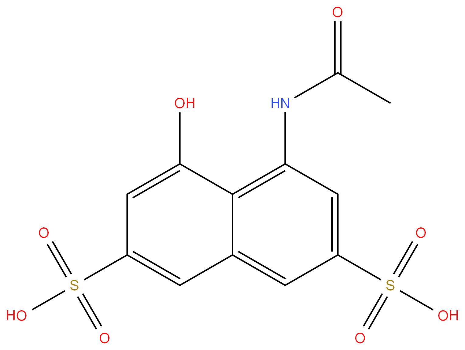 134-34-9 4-(Acetylamino)-5-hydroxy-2,7-naphthalenedisulfonic acid 98% - ChemicalBook India